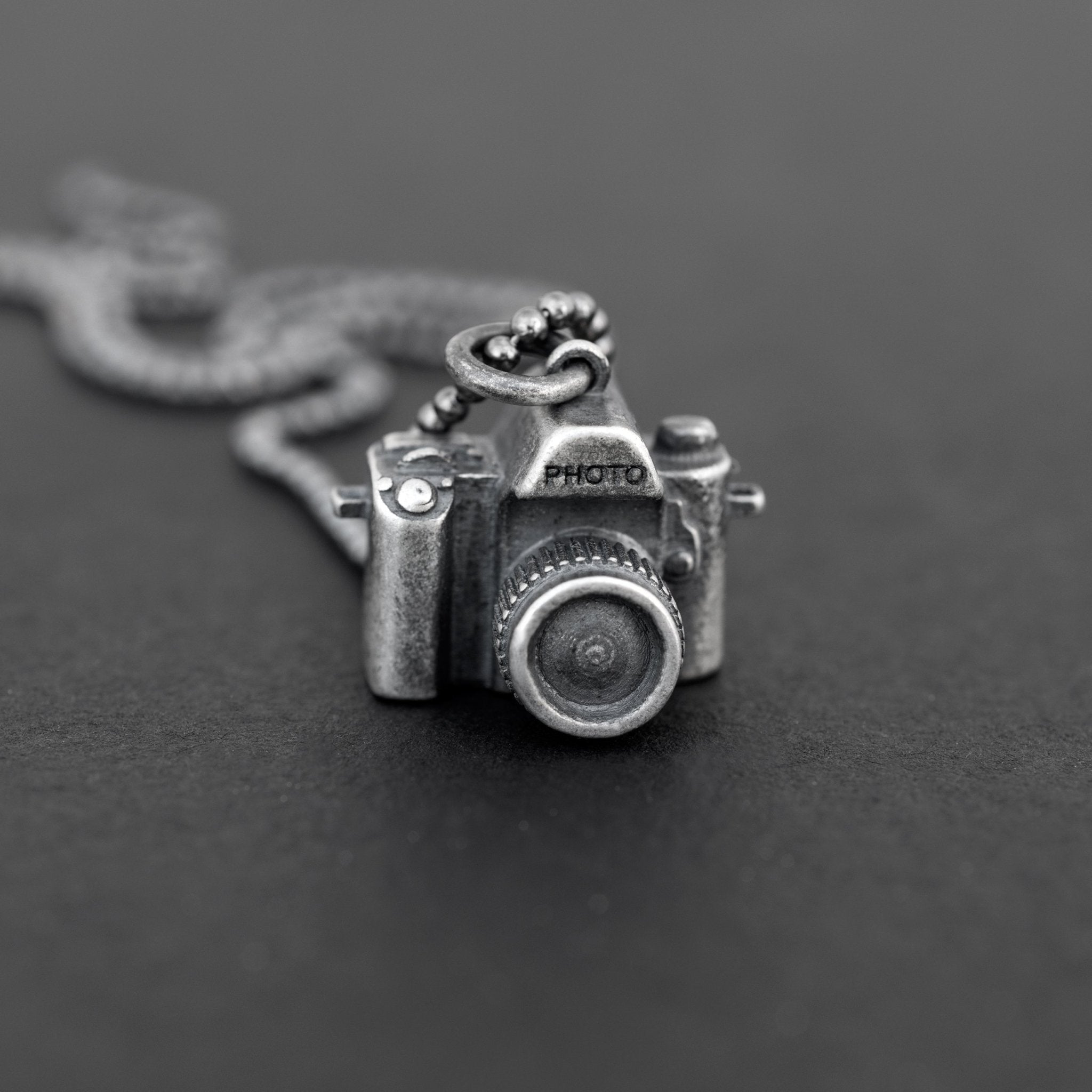 Silver camera pendant Smart gifts Emmanuela handcrafted for you Emmanuela handcrafted for you